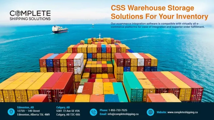 PPT - CSS Warehouse Storage Solutions For Your Inventory PowerPoint ...