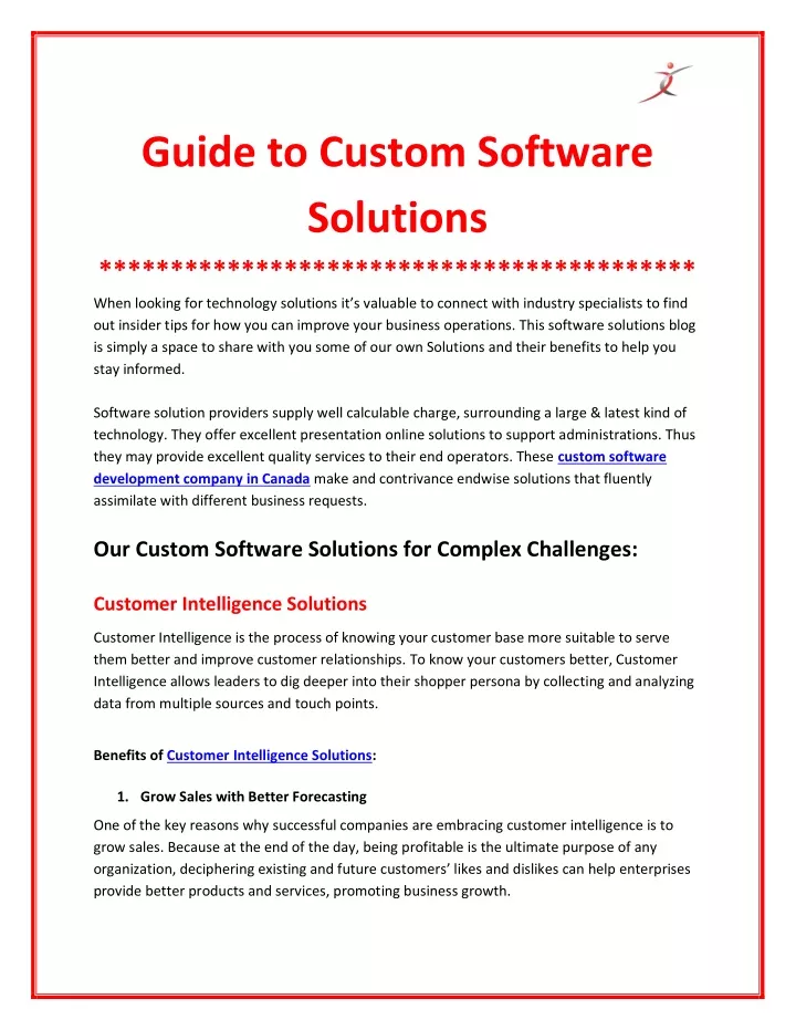 PPT - Ultimate Guide to Custom Software Solutions PowerPoint ...