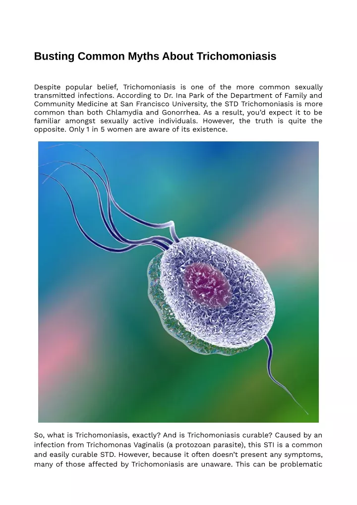 PPT - Busting Common Myths About Trichomoniasis PowerPoint Presentation ...