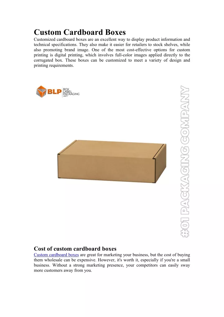 PPT - The Best Design Custom Cardboard Boxes PowerPoint Presentation ...