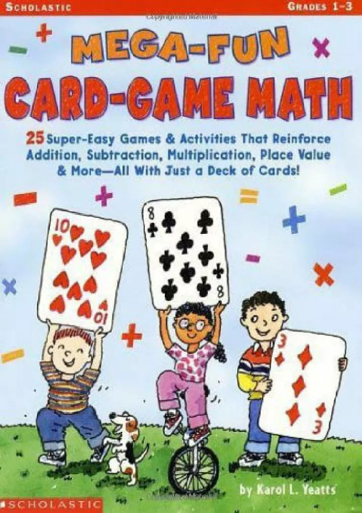 PPT - eBOOK Mega Fun Card Game Math Grades 1 3 25 Super Easy Games ...