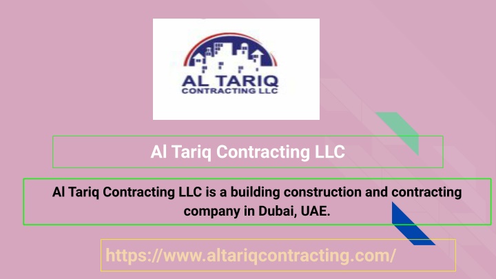 PPT - Dubai Contracting Companies, Building Construction Contractor ...