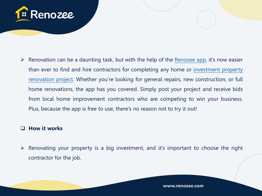 PPT - Real estate property renovation, reimagined PowerPoint ...