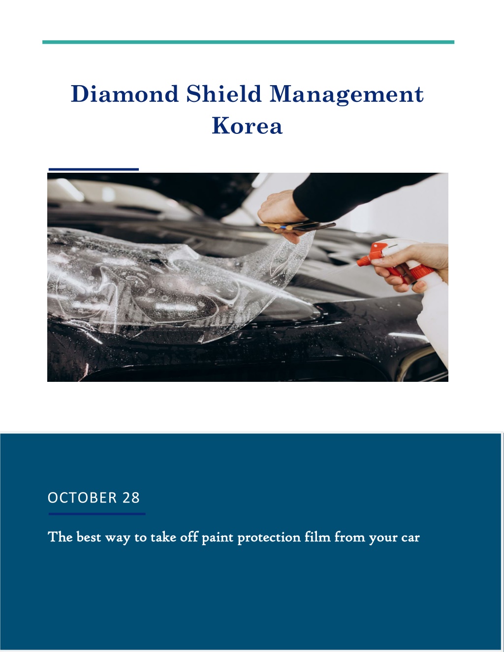PPT - The best way to take off paint protection film from your car ...