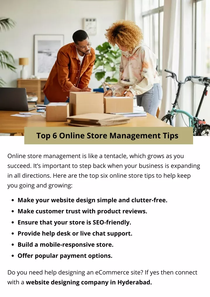 PPT - Top 6 Online Store Management Tips PowerPoint Presentation, free ...