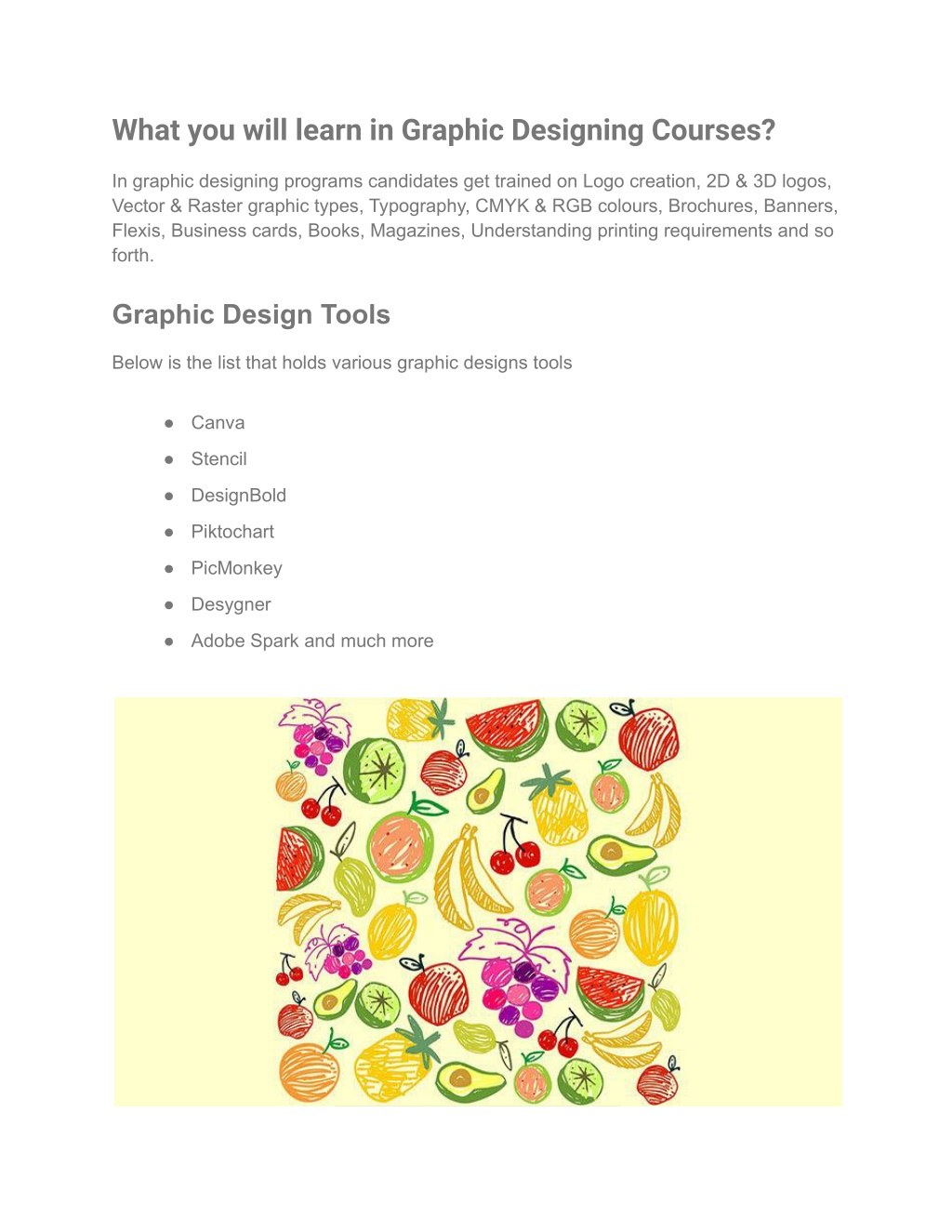PPT - GRAPHIC DESIGN COURSES INFORMATION, DETAILS AND DURATION ...
