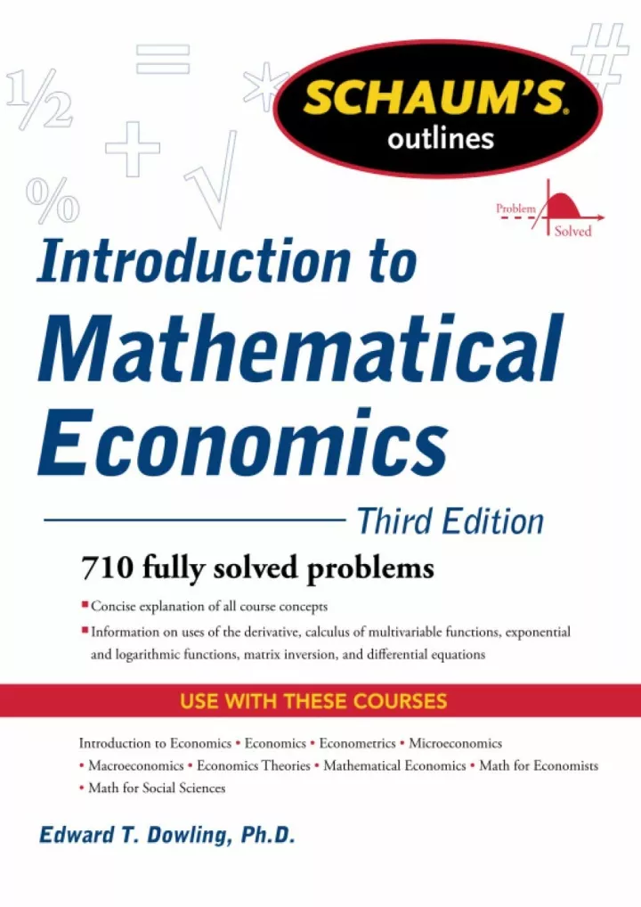 PPT - ePUB Schaum s Outline of Introduction to Mathematical Economics ... PPT - ePUB Schaum s Outline of Introduction to Mathematical Economics ...