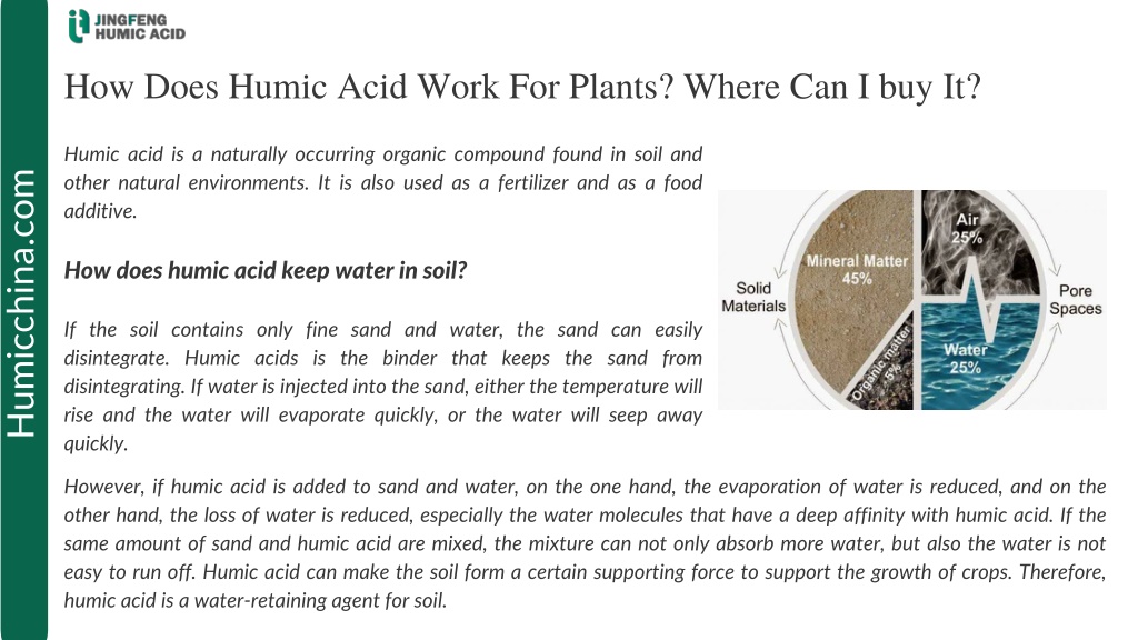 PPT - How Does Humic Acid Work For Plants Where Can I buy It ...