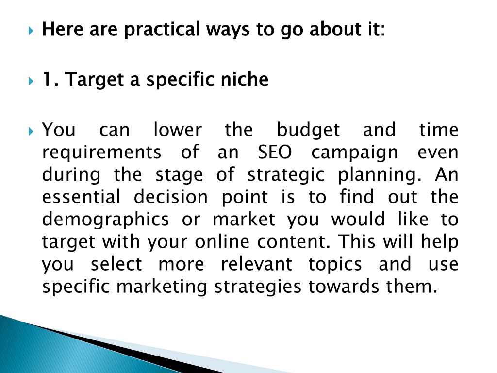 PPT - Ways to save money And time on your seo campaigns PowerPoint ...
