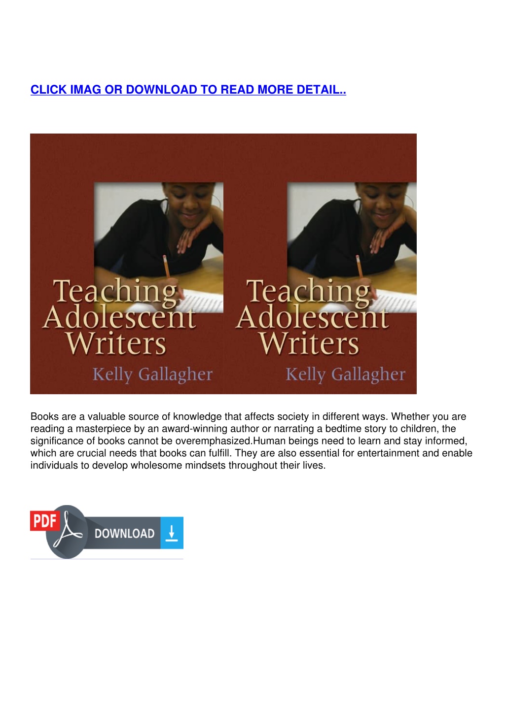 Ppt Ebook Teaching Adolescent Writers Powerpoint Presentation Free