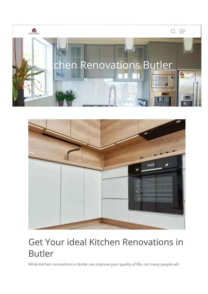 PPT - Kitchen Renovations Butler PowerPoint Presentation, free download ...