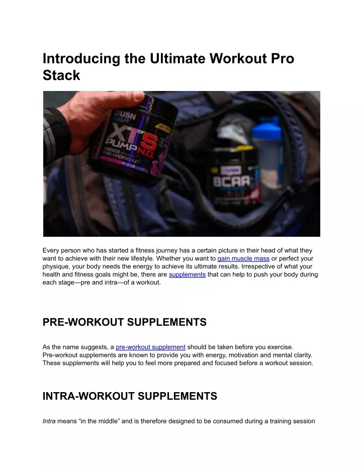 PPT - Introducing the Ultimate Workout Pro Stack PowerPoint ...