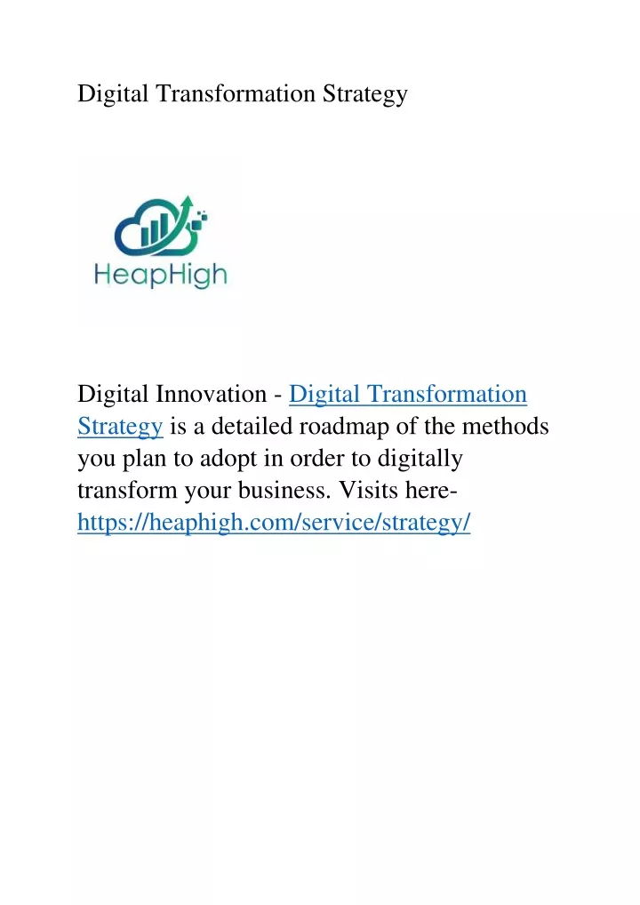 PPT - Digital Transformation Strategy PowerPoint Presentation, free ...