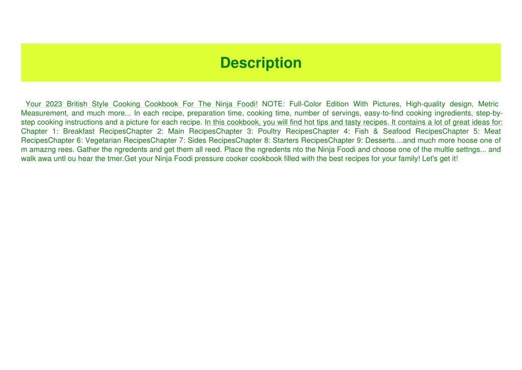PPT - Pdf [download]^^ Ninja Foodi Cookbook UK 2023 With Pictures Everyday Quick and ...