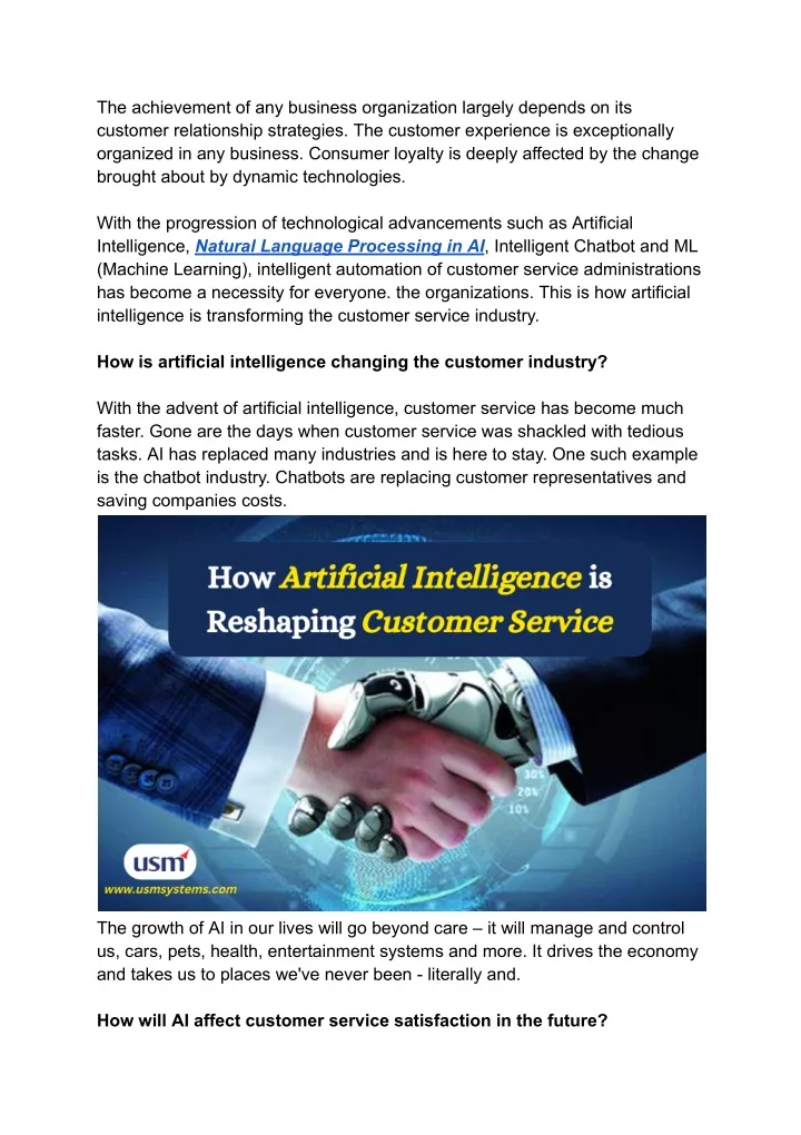 PPT - How is Artificial Intelligence Reshaping the customer industry ... PPT - How is Artificial Intelligence Reshaping the customer industry ...