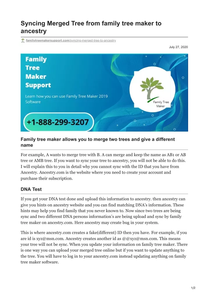 PPT - Syncing Merged Tree from family tree maker to ancestry PowerPoint ...