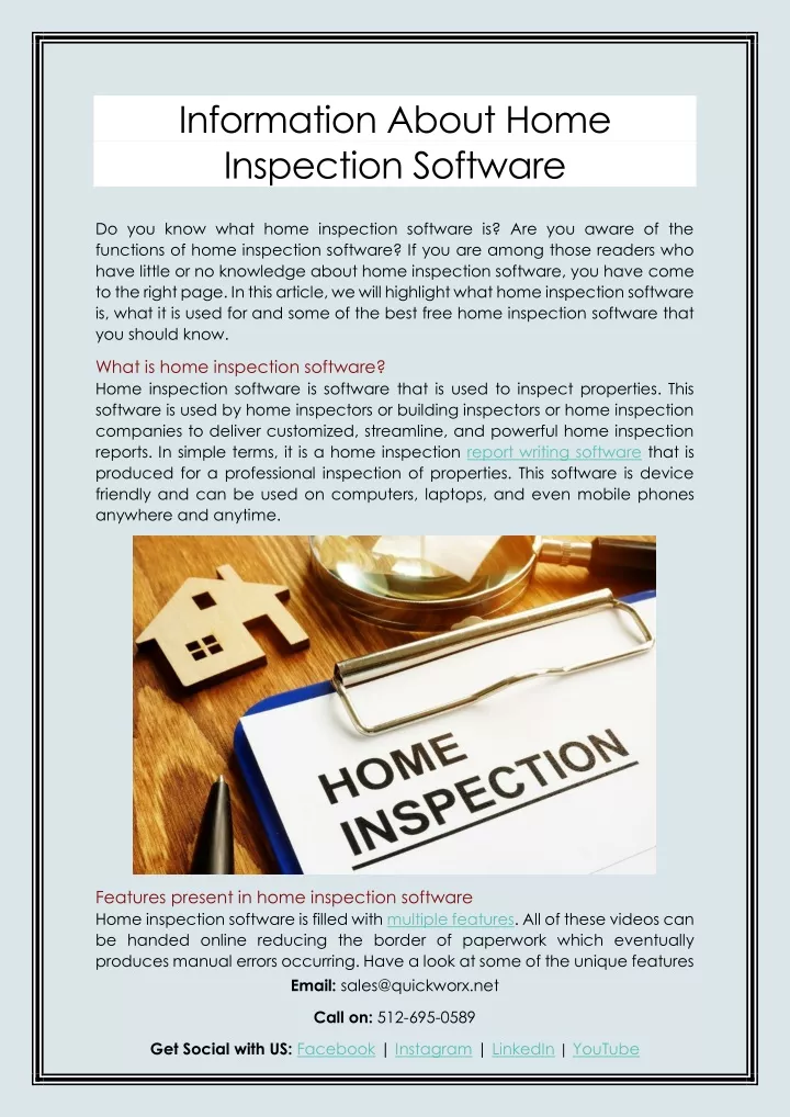 PPT - Information About Home Inspection Software PowerPoint ...