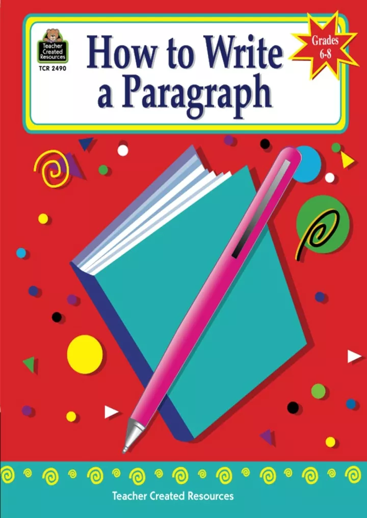 PPT - DOWNLOA T How to Write a Paragraph Grades 6 8 PowerPoint ...
