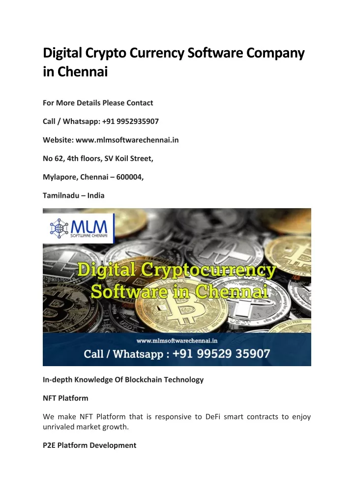 PPT - Digital Crypto Currency Software Company in Chennai PowerPoint ...