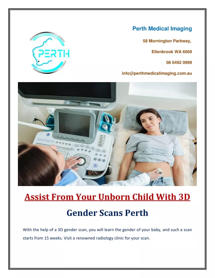 PPT - Assist From Your Unborn Child With 3D Gender Scans Perth ...