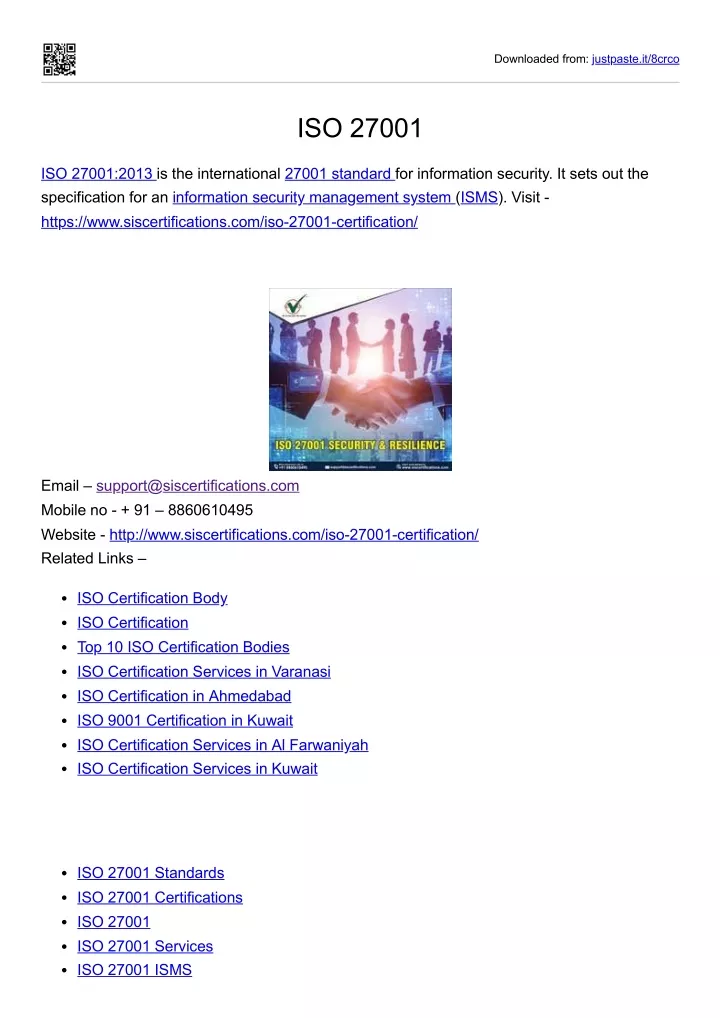 PPT - ISO 27001 PowerPoint Presentation, free download - ID:11717644