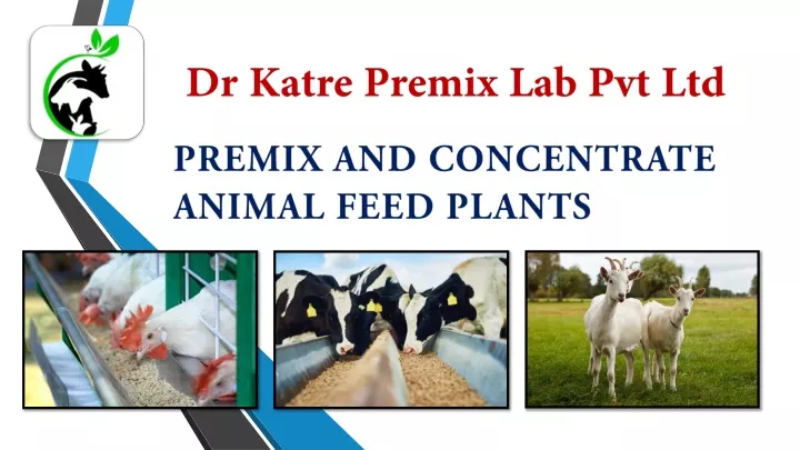 PPT - Premix and Concentrate Animal feed Plants by Dr Katre Premix Lab ...