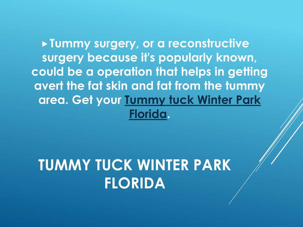 PPT - Tummy Tuck Winter Park Florida PowerPoint Presentation, free ...