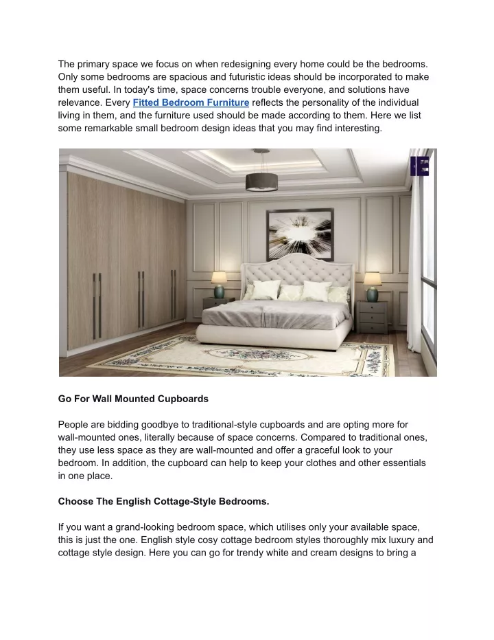 PPT - How To Design Your Minimalist Fitted Bedroom PowerPoint ...
