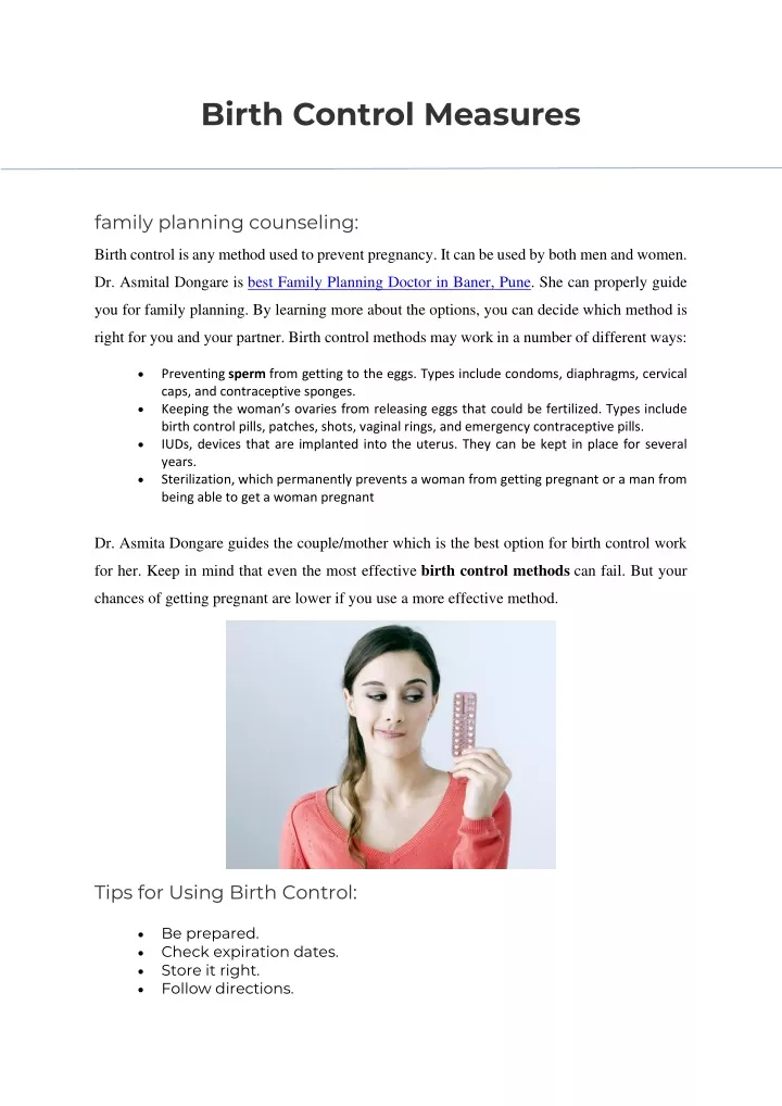 PPT - Birth Control Measures PowerPoint Presentation, free download ...