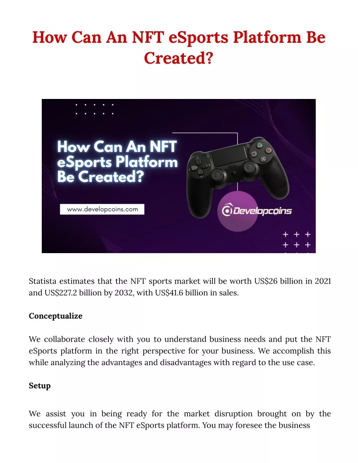 PPT - How to Create an NFT eSports Platform? A Detailed Guide ...