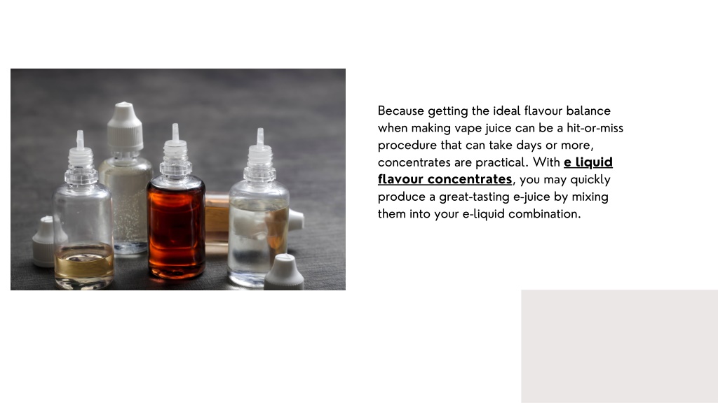 PPT - Buy E Liquid Flavour Concentrates Online - FLAVORIQ PowerPoint ...