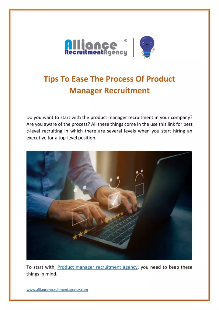 PPT - Product Manager Recruitment Agency - Alliance Recruitment Agency ...