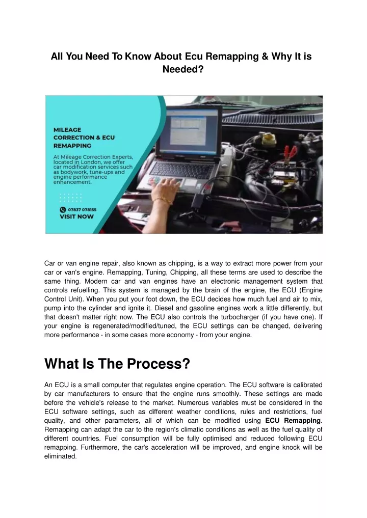 PPT - All You Need To Know About Ecu Remapping & Why It is Needed.ppt ...