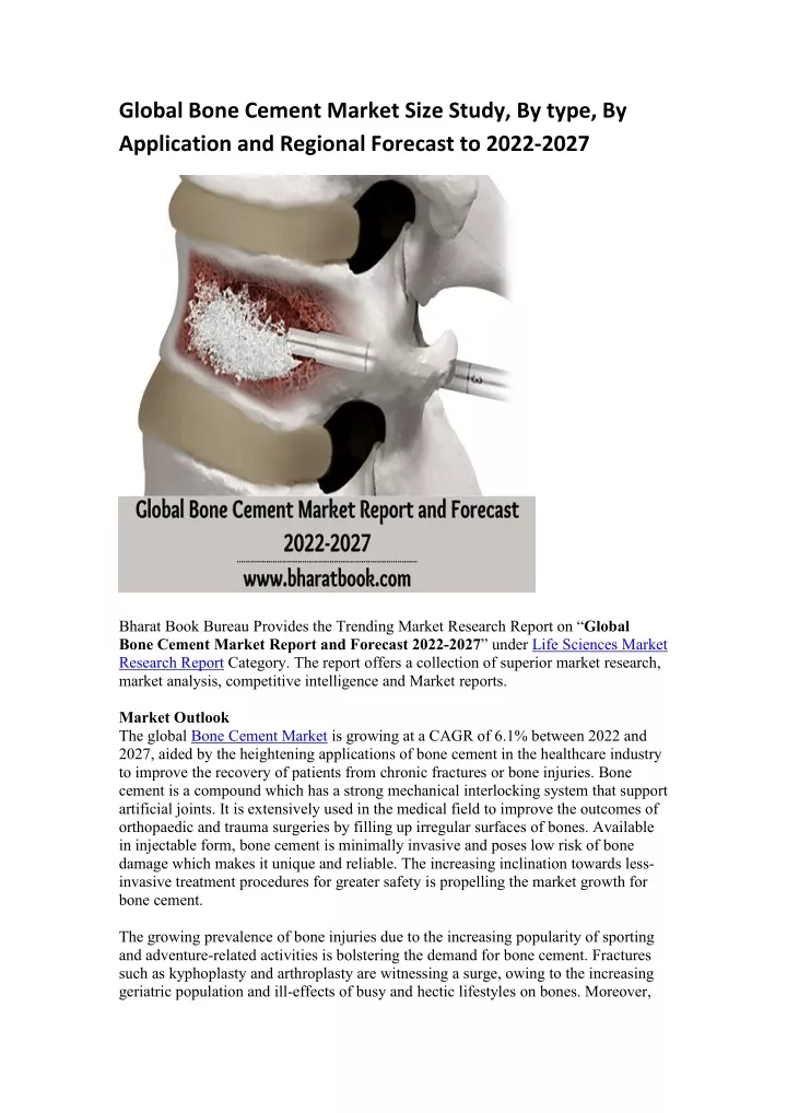 PPT - Global Bone Cement Market Research Report 2022-2027 PowerPoint ...