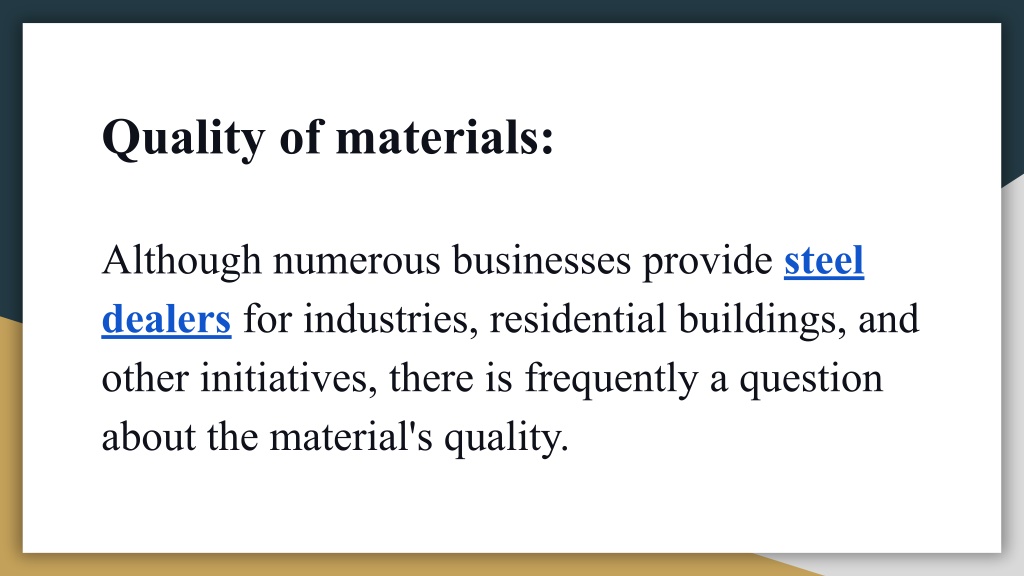 PPT - Steel Suppliers In Chennai PowerPoint Presentation, free download ...