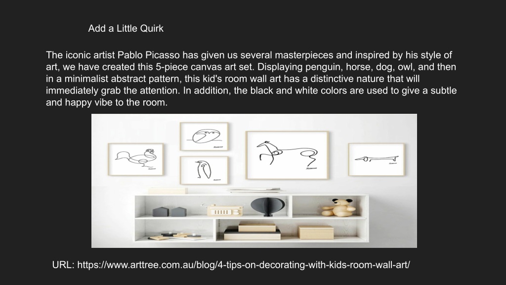 PPT - 4 Tips on Decorating with Kids Room Wall Art PowerPoint ...