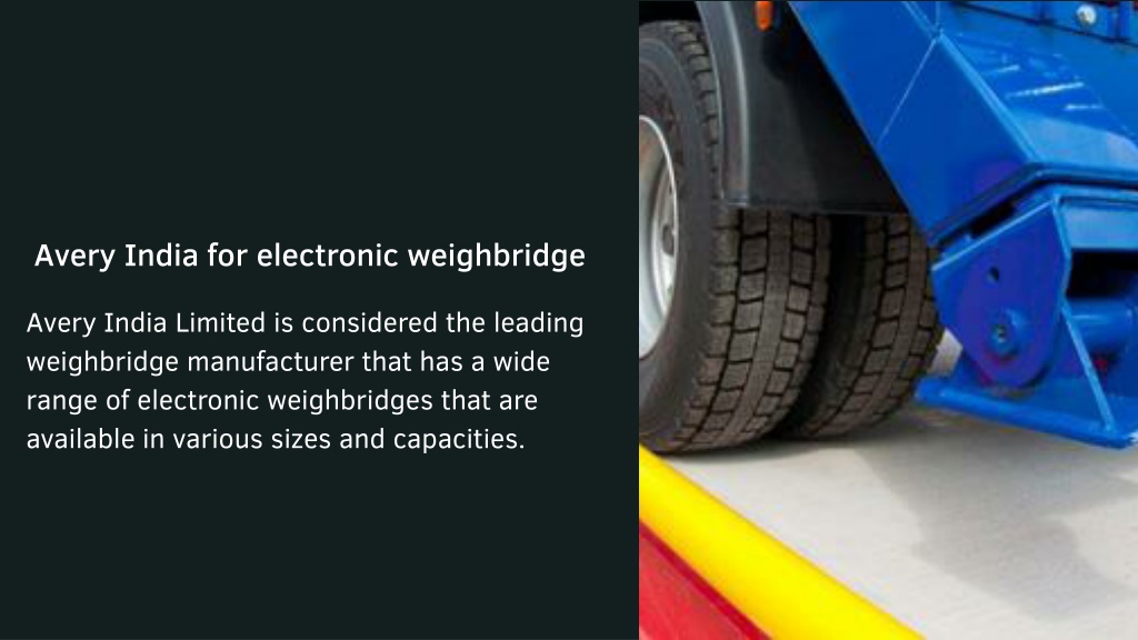 PPT - Portable Weighbridge Manufactured by Avery India PowerPoint ...