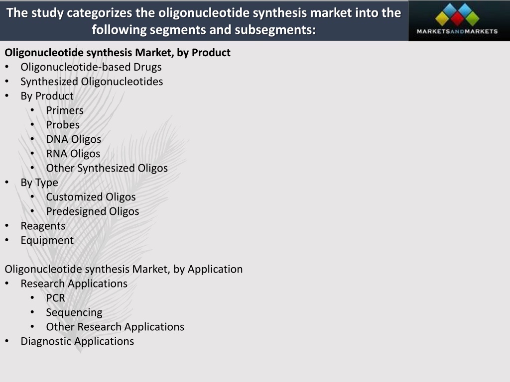 PPT - Oligonucleotide Synthesis Market Global Analysis 2022 – 2026 ... PPT - Oligonucleotide Synthesis Market Global Analysis 2022 – 2026 ...