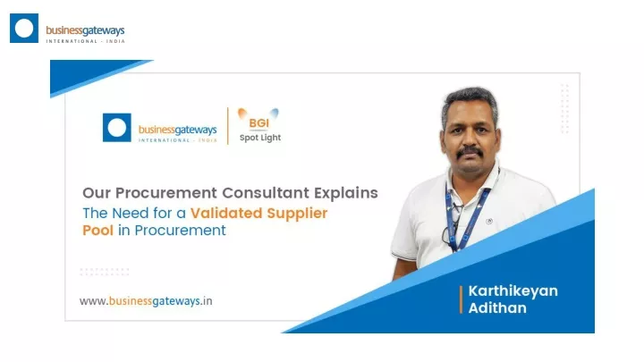 PPT - The Need for a Validated Supplier Pool in Procurement PowerPoint ...