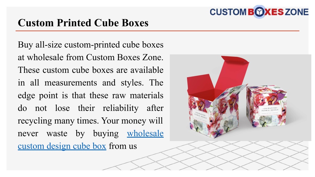 PPT - Custom Cube Boxes Wholesale .pptx PowerPoint Presentation, free ...