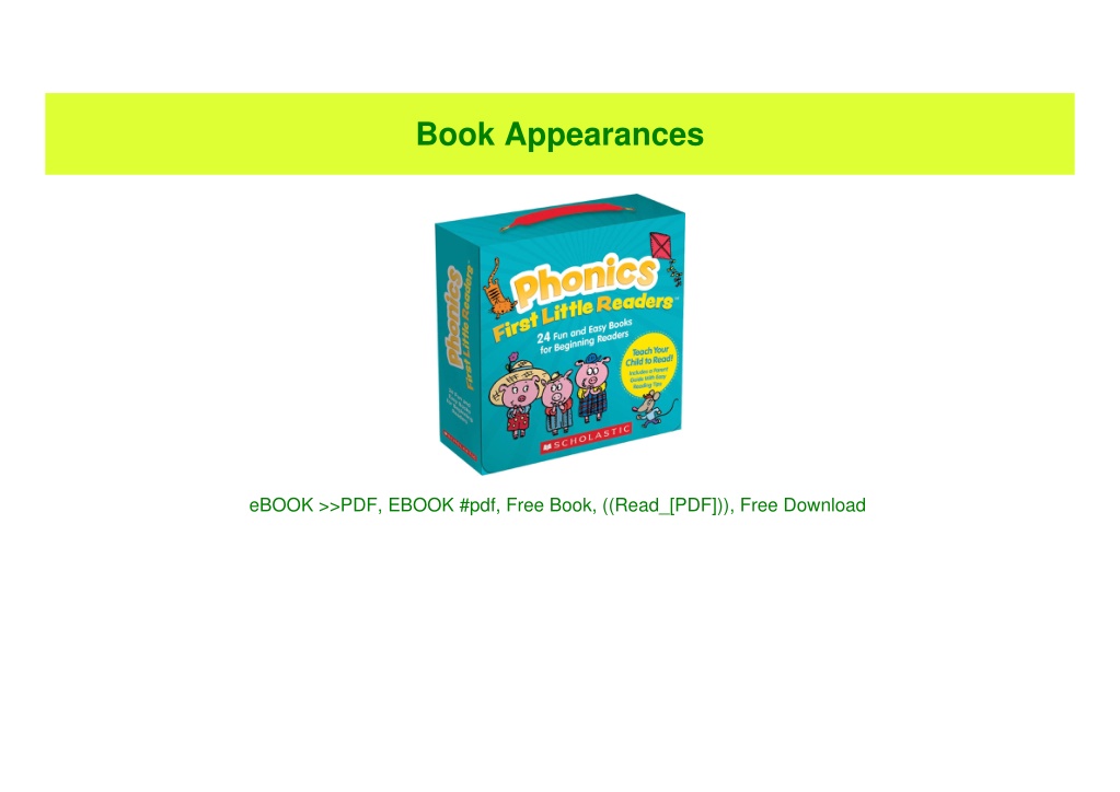 PPT - (Download) Phonics First Little Readers (Parent Pack) 24 Fun and ...