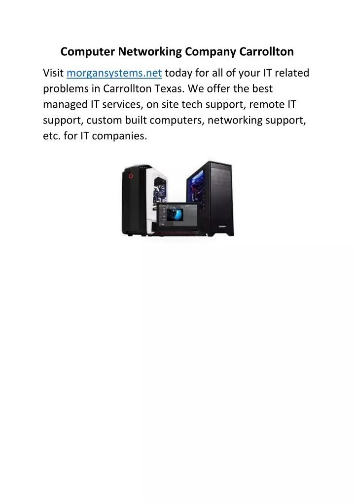 PPT - Computer Networking Company Carrollton PowerPoint Presentation, free download - ID:11733997