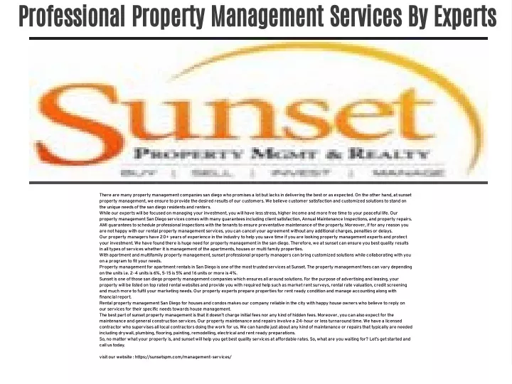 PPT - Professional Property Management Services By Experts PowerPoint ...