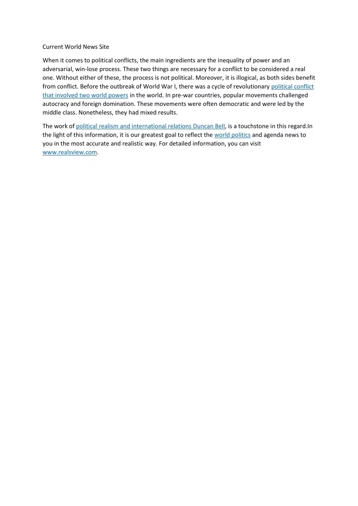 PPT - Current World News Site PowerPoint Presentation, free download ...