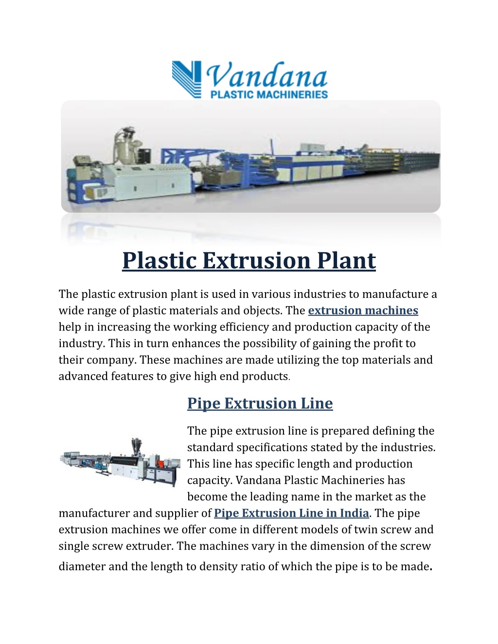 PPT - Plastic Extrusion Plant PowerPoint Presentation, free download ...