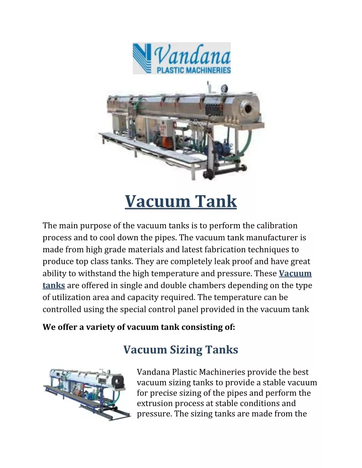 PPT - Vacuum Tank PowerPoint Presentation, free download - ID:11736416