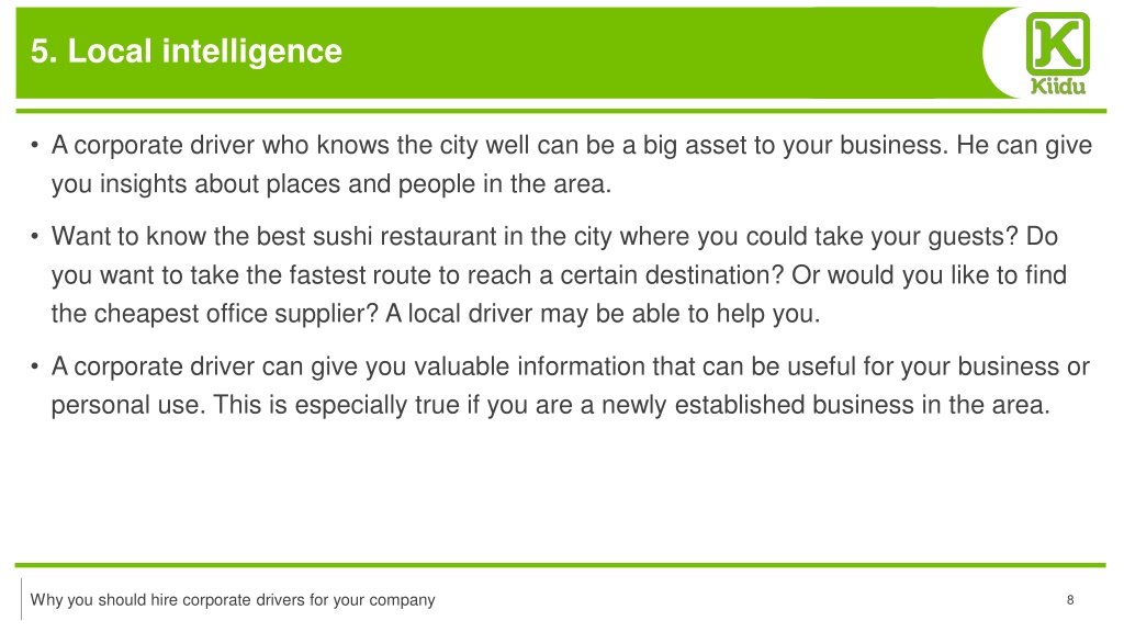 PPT - Why you should hire corporate drivers for your company in ...