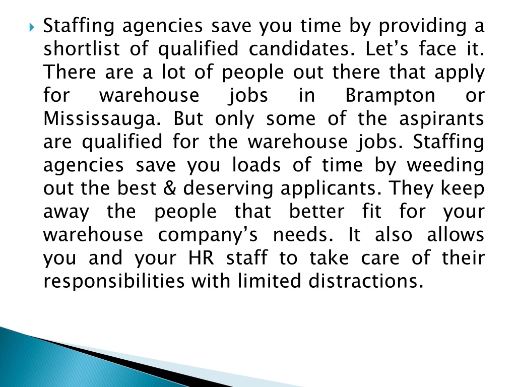 PPT - The Role of Staffing Agencies In Helping Companies Find Talent ...