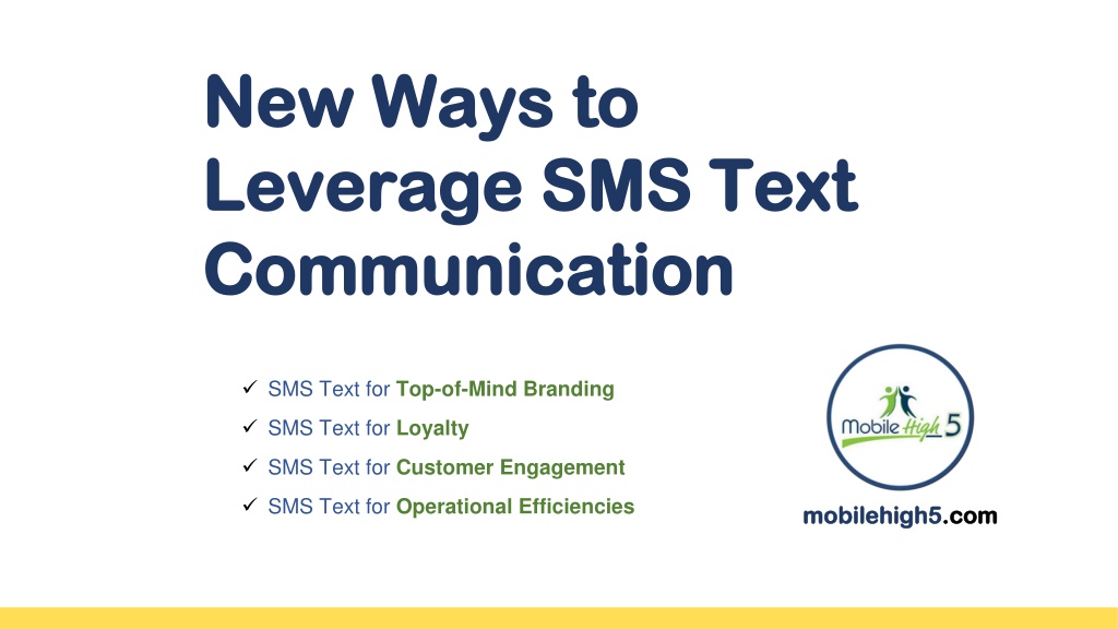 PPT - Creative Uses For Sms Text Marketing PowerPoint Presentation ...