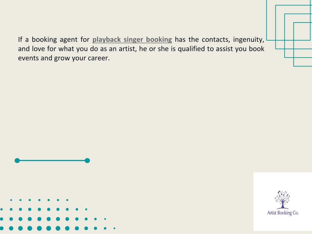 PPT - Top Characteristics_ Every Artist Booking Agent Should Possess (1 ...